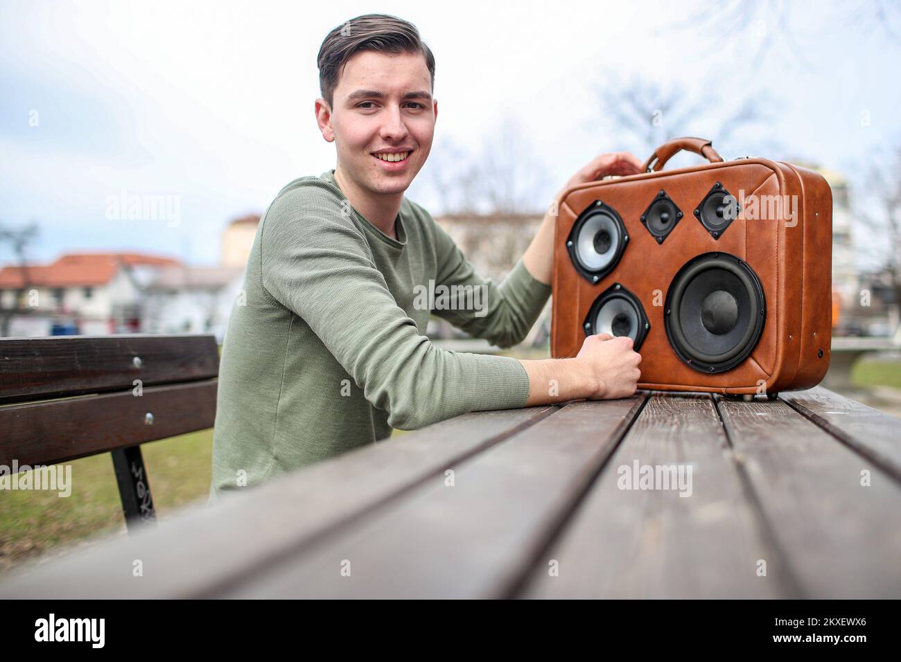 02.02.2020., Zagreb, Croatie - Dimitri Vinzenz Jerinic, étudiant en ...