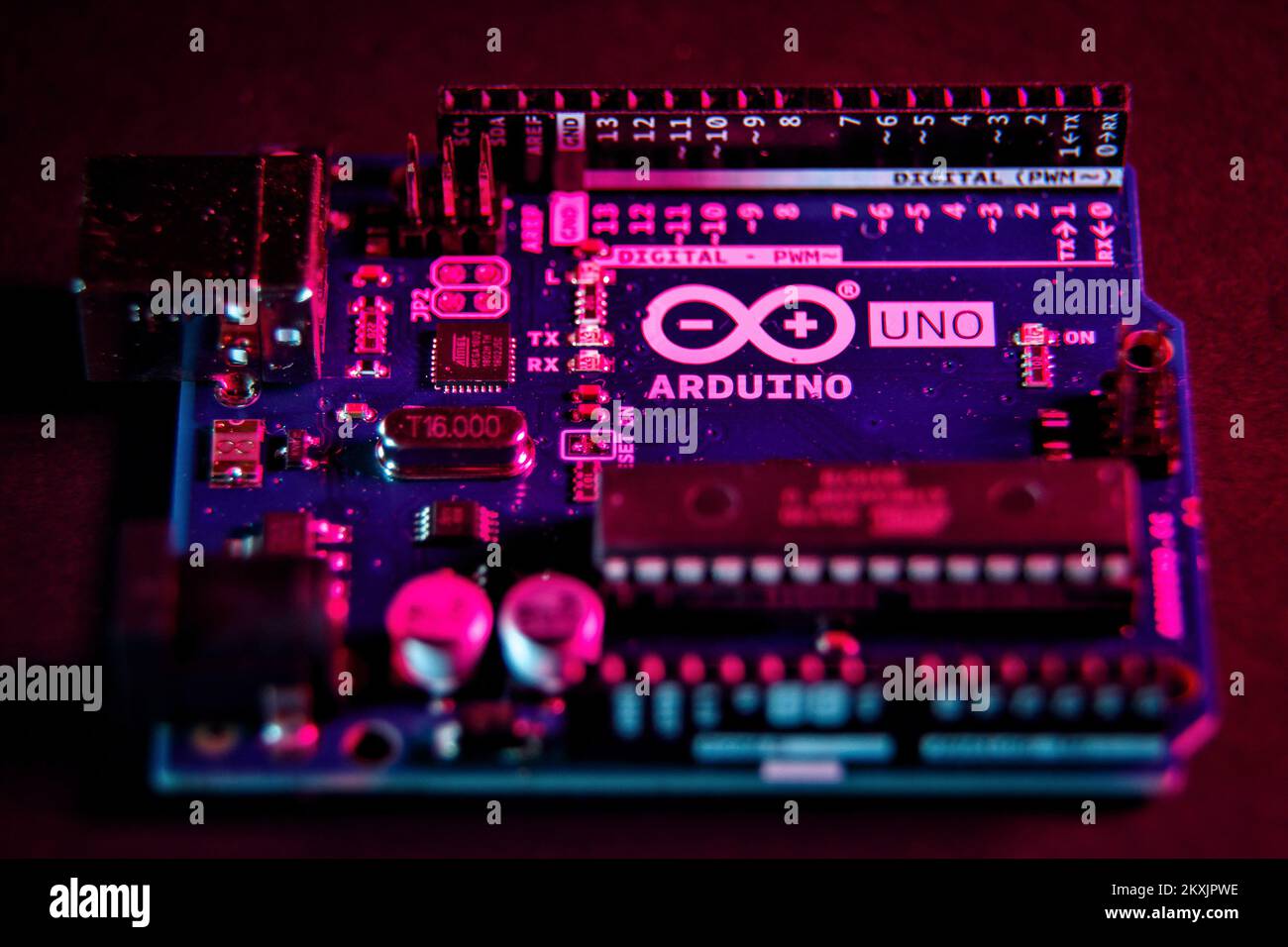 Photo prise sur 23 novembre 2020 montre Arduino Uno, une carte de ...