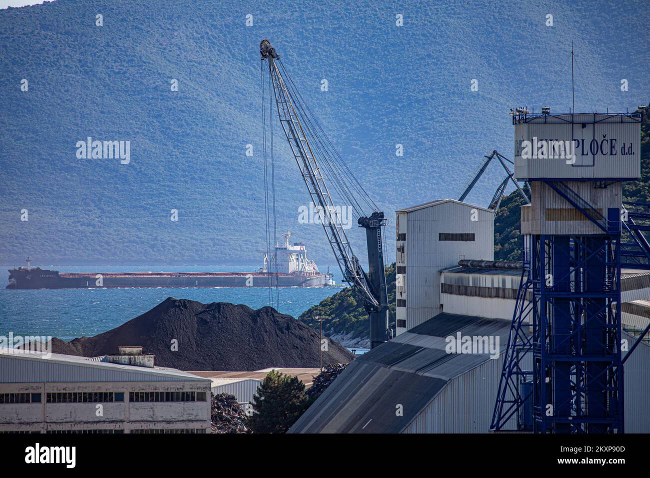 Le vraquier Léviathan est arrivé au port de Ploce, à Ploce, en Croatie ...