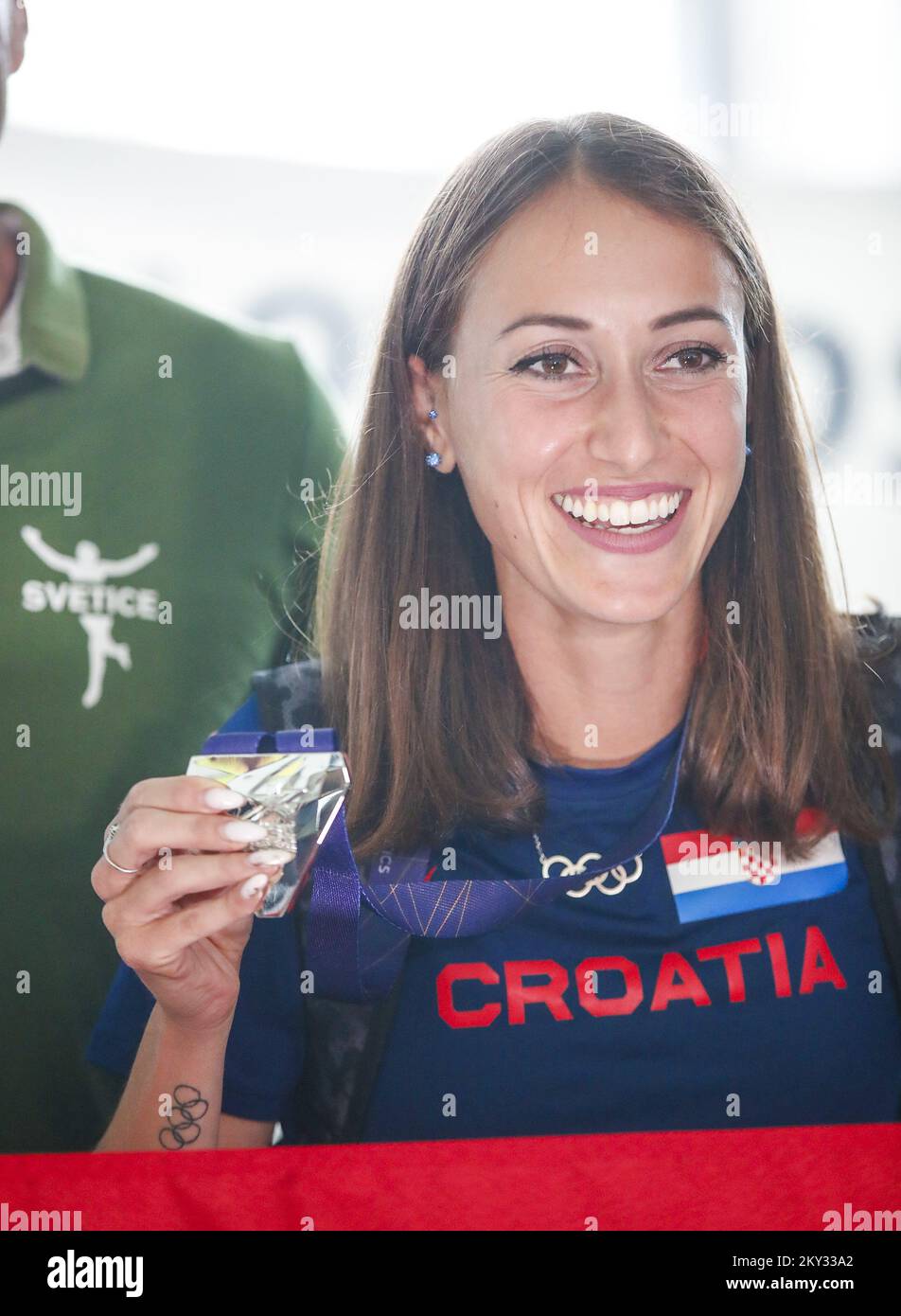 Matea Parlov Kostro, de Croatie, lauréate de la médaille d'argent au ...