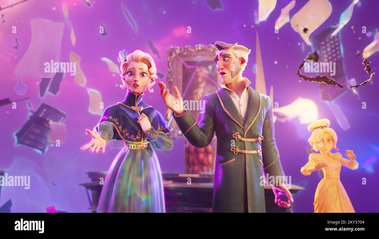 SCROOGE: Un CHANT DE NOËL, de gauche à droite: Isabel Fezzwig (voix ...