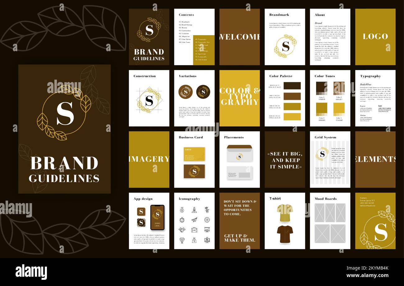 Modèle de directives pour les marques multicolores. Présentation de l ...