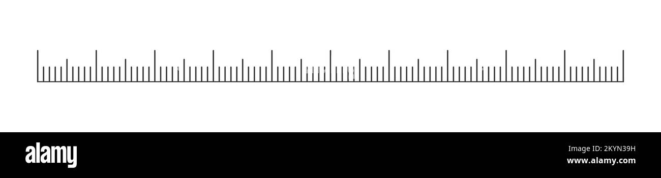 Gabarit de graduation de règle, de ruban ou de thermomètre. Tableau de ...