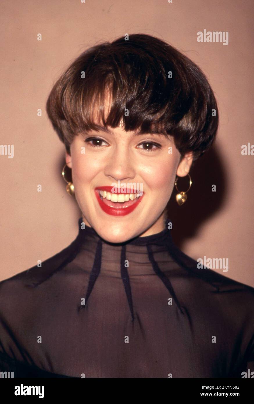 Alyssa Milano Prix annuels du Globe d'or 48th 19 janvier 1991 crédit ...