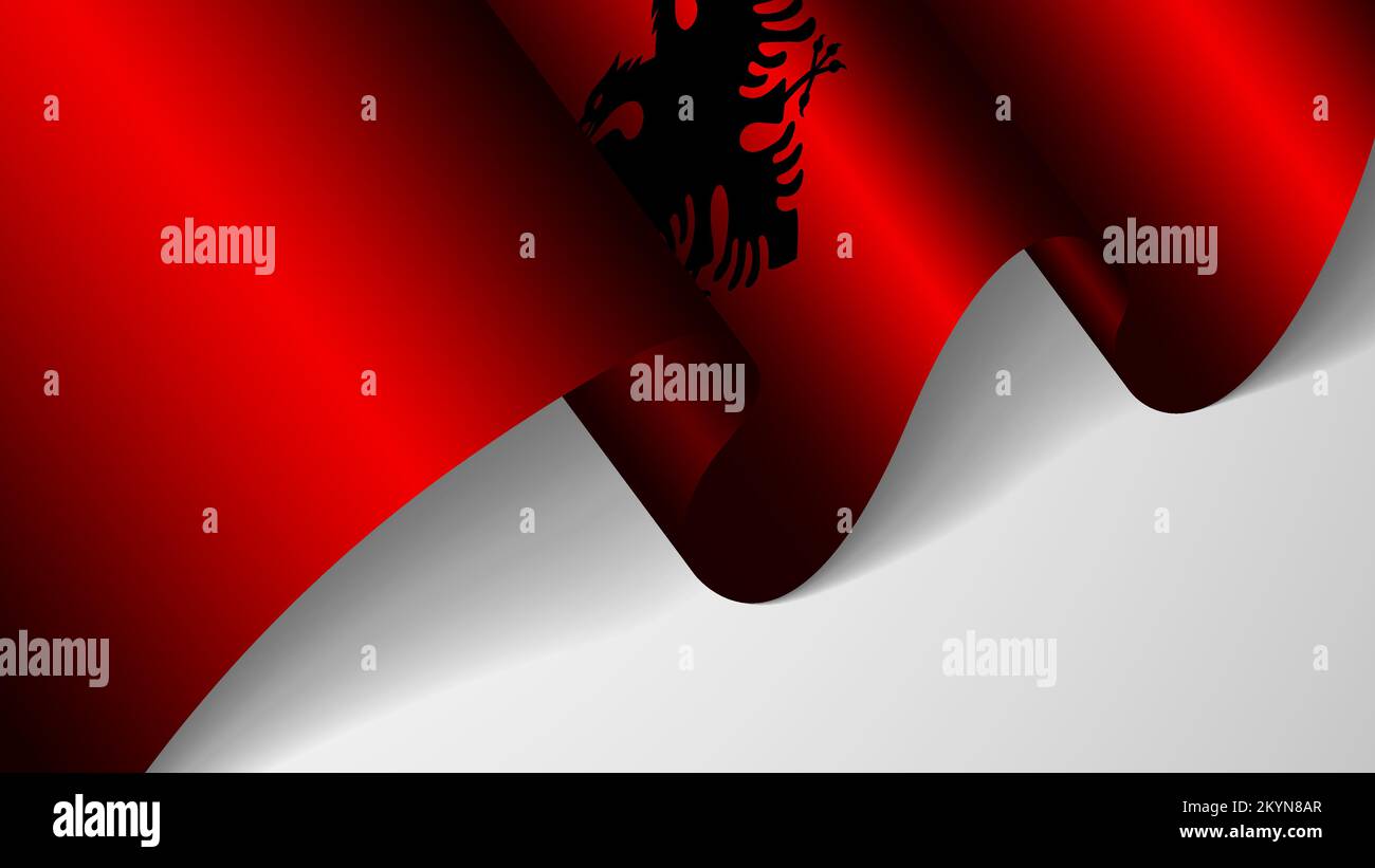 Albanian flag map wallpaper Banque d'images vectorielles - Alamy