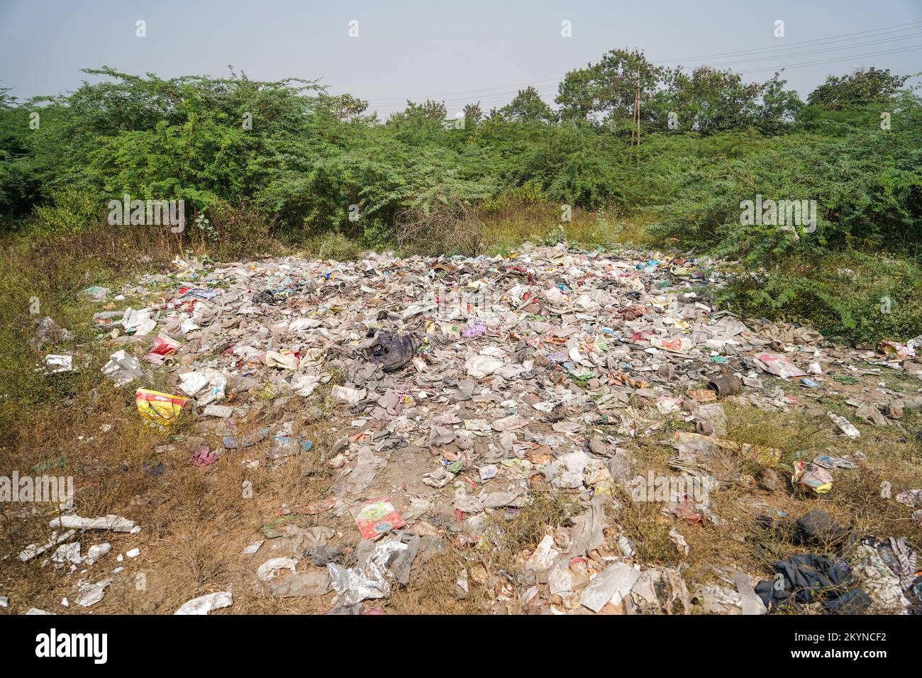 Plastique, polyéthylène, déchets, zone d'immersion, déchets ou déchets ...