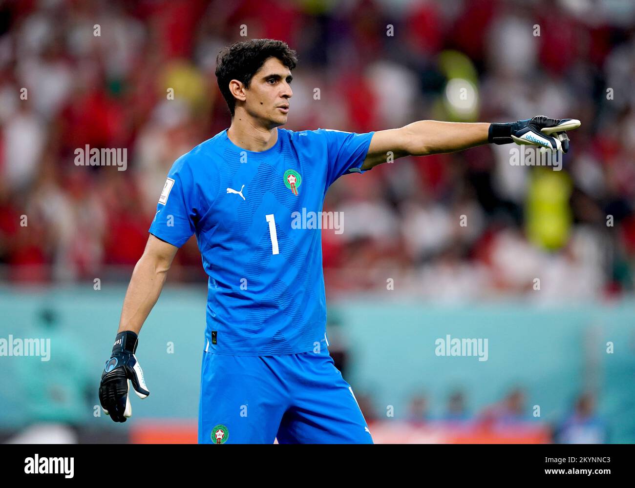 Le gardien de but marocain Yassine Bounou lors du match F de la coupe ...