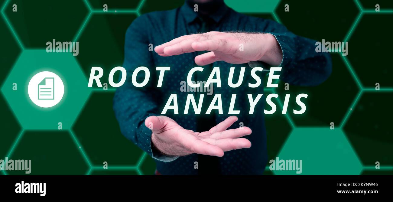 Affichage conceptuel analyse de la cause principale. Concept métier ...