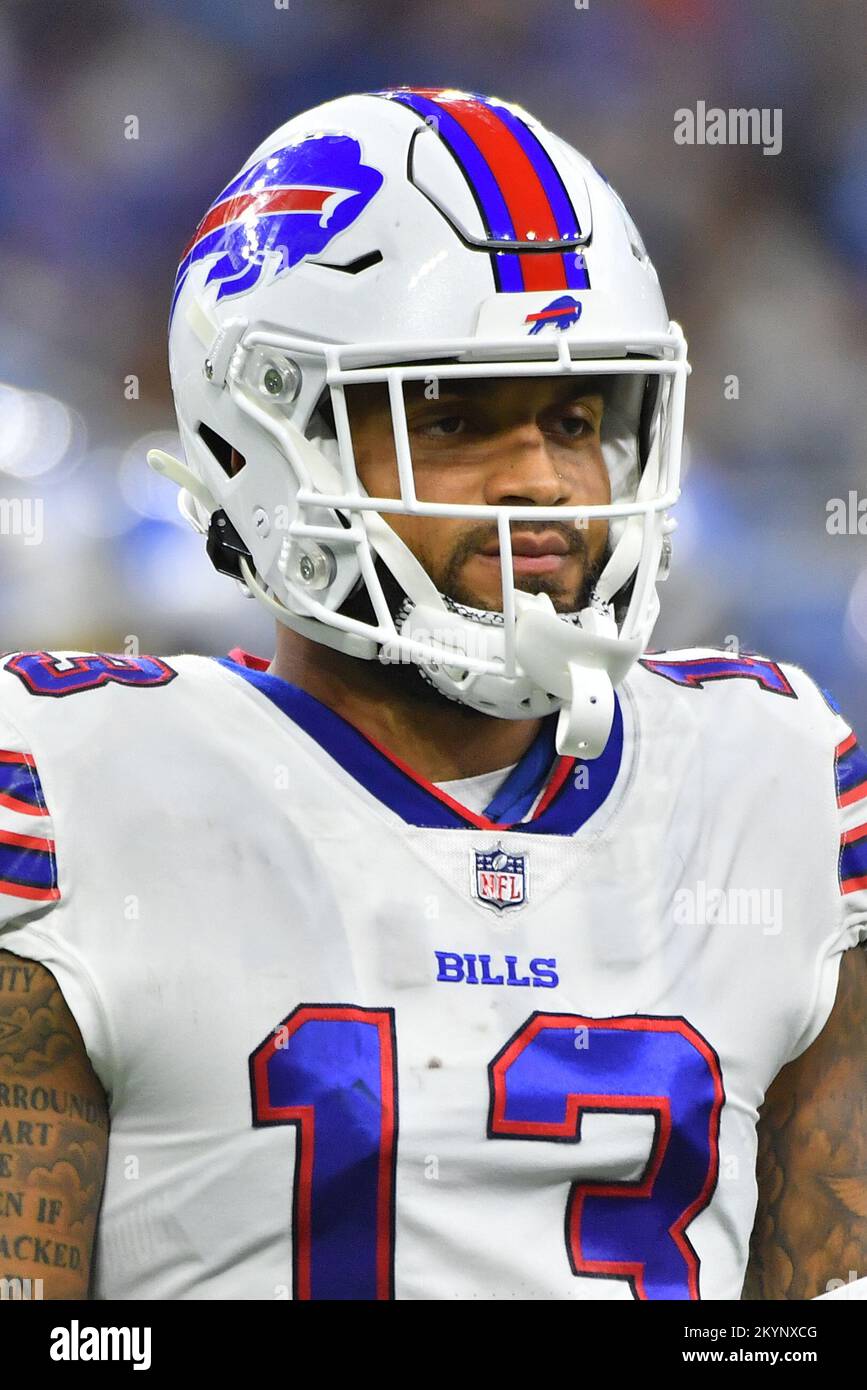 DETROIT, MI - 24 NOVEMBRE : Buffalo Bills WR Gabe Davis (13) avant le ...