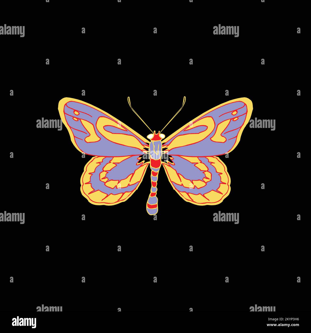 Amazon rainforest butterflies Banque d'images vectorielles - Alamy
