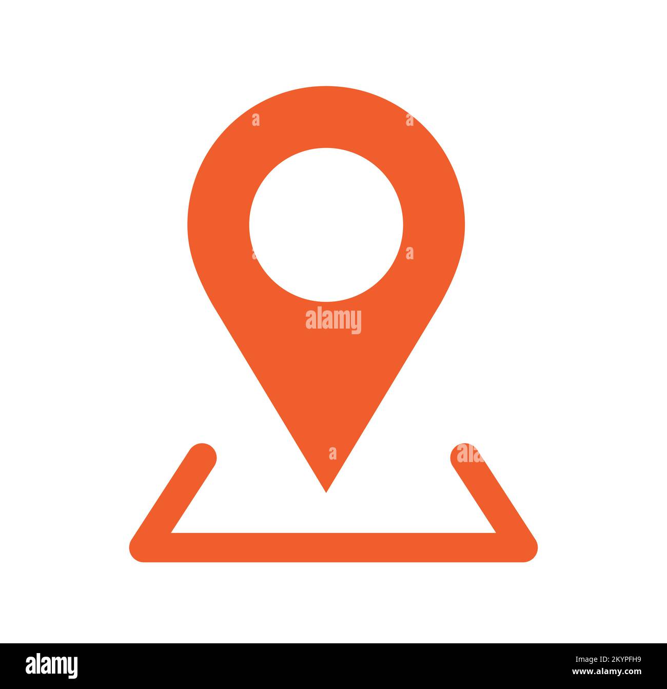 Emplacement symbole de la carte repère de position icône d'illustration ...