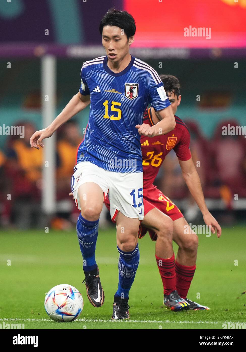 Daichi Kamada du Japon lors du match de la coupe du monde de la FIFA, Qatar 2022, Groupe E ...