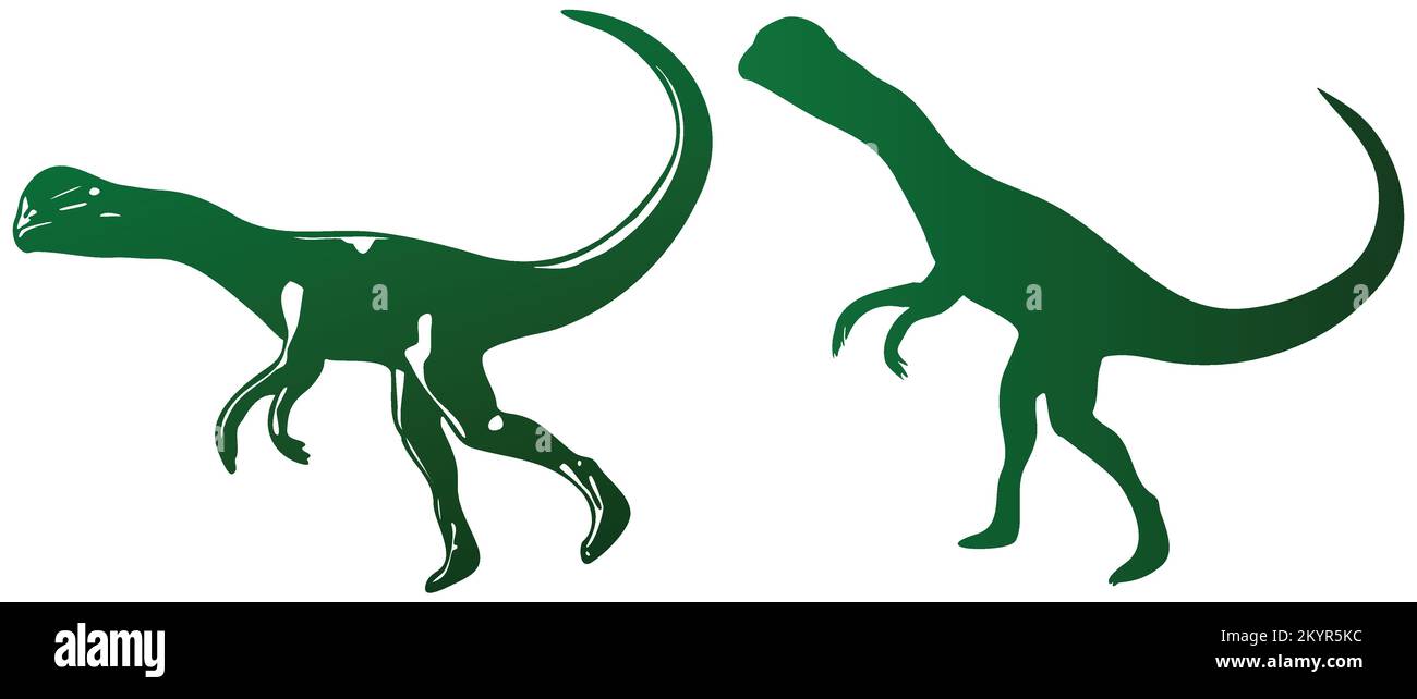 Silhouette triceratops spinosaurus Banque d'images détourées - Alamy