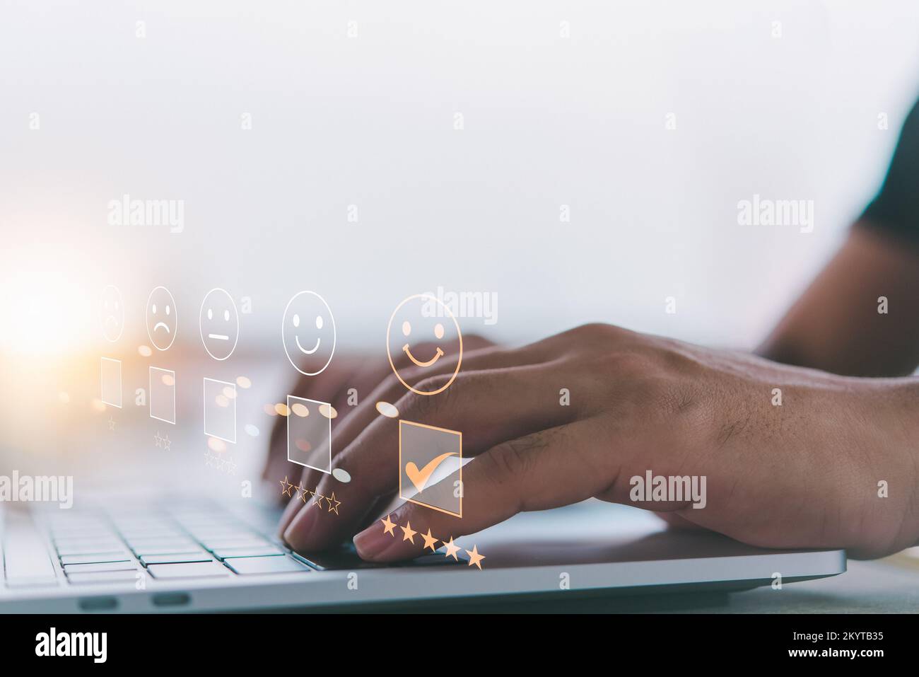 Icone client satisfait Banque de photographies et d’images à haute ...