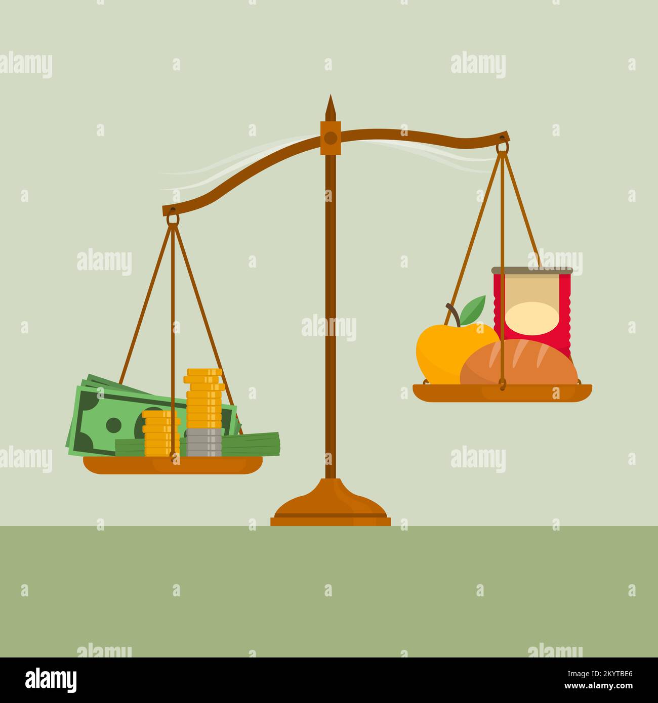 Notion d'inflation des prix Banque d'images vectorielles - Alamy