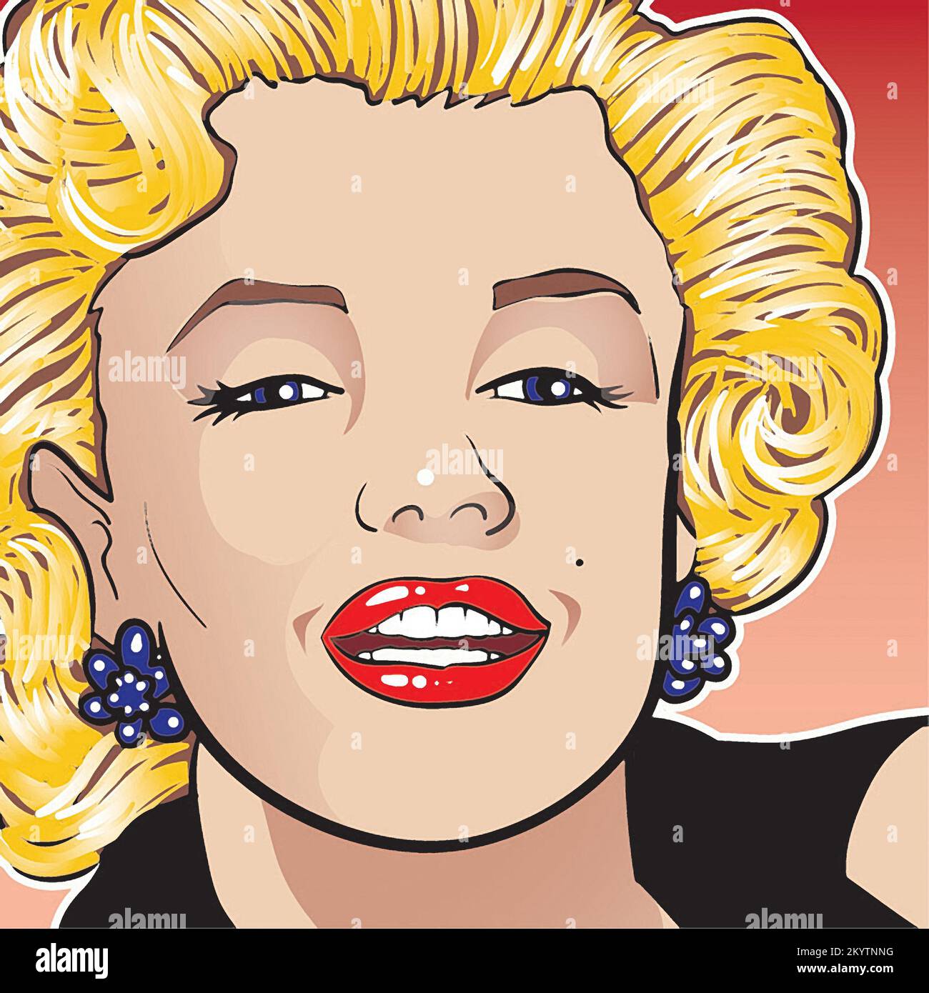 L'art graphique de l'actrice américaine emblématique, Marilyn Monroe ...