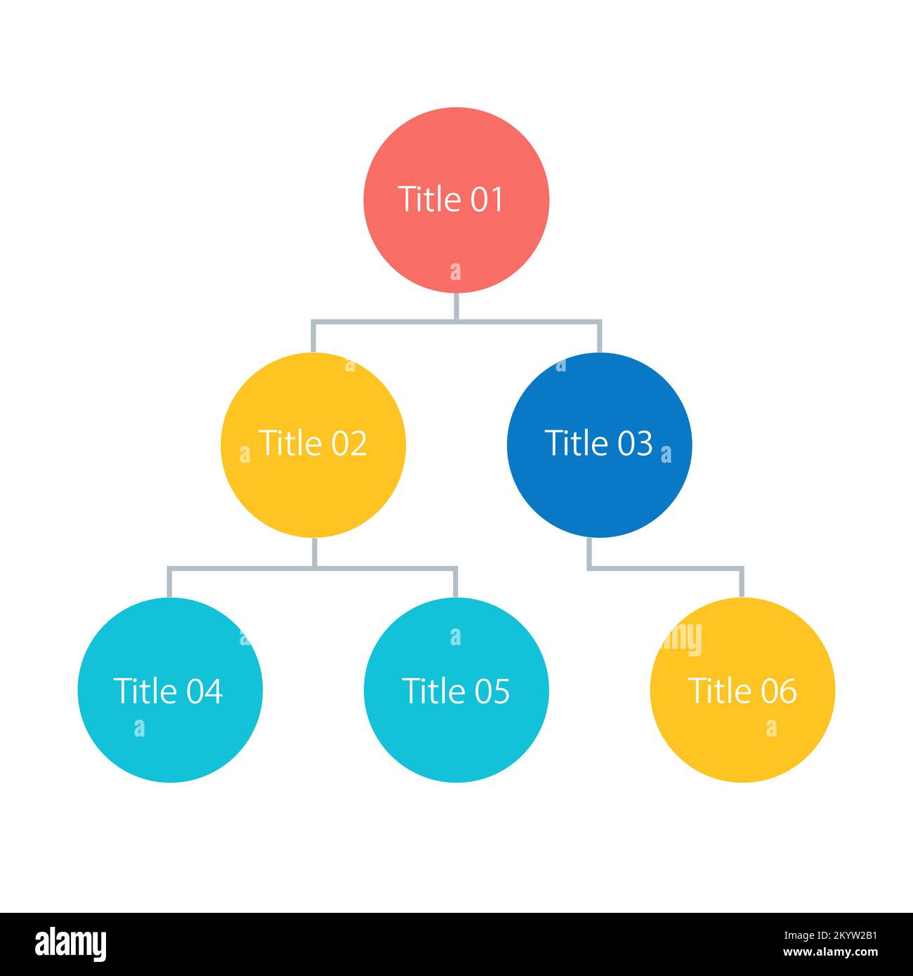 Organizational chart graphic design Banque d'images vectorielles - Alamy