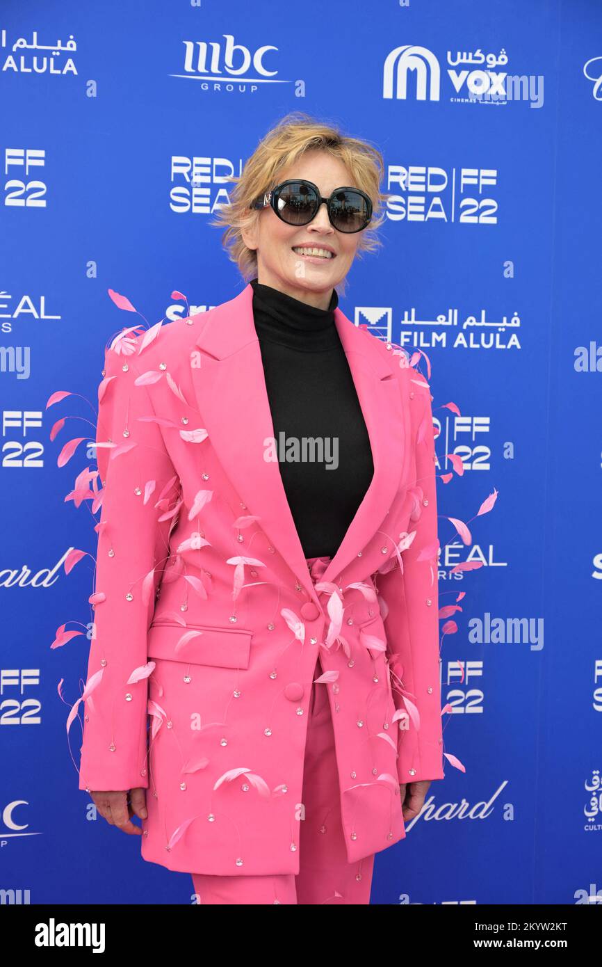 Djeddah, Arabie Saoudite, 2 décembre 2022. L'actrice américaine Sharon ...