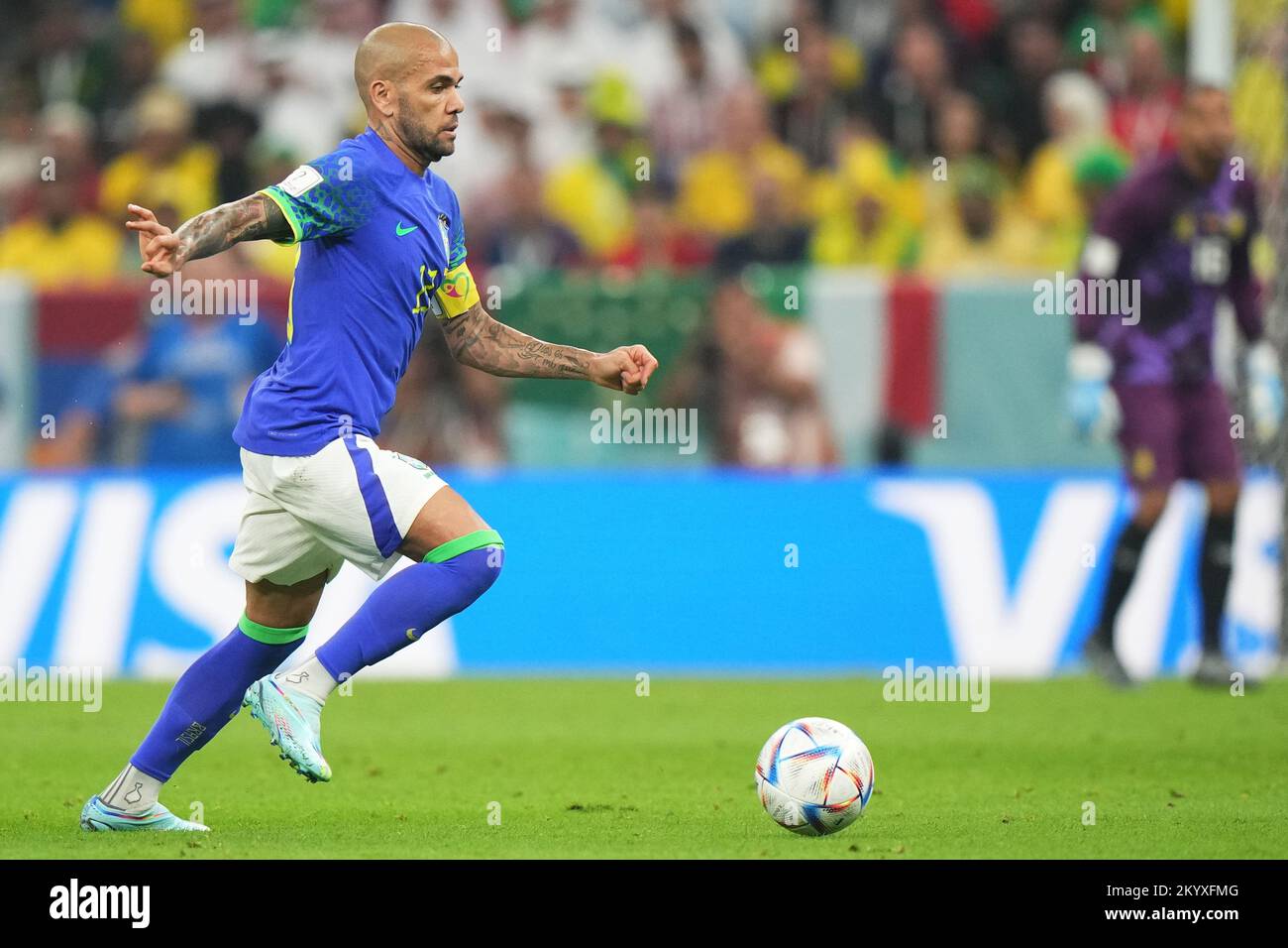 Daniel Alves du Brésil lors du match de la coupe du monde de la FIFA ...