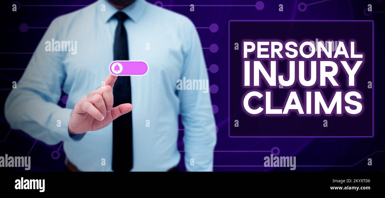 Texte manuscrite sur les réclamations pour blessures corporelles. Vue d ...