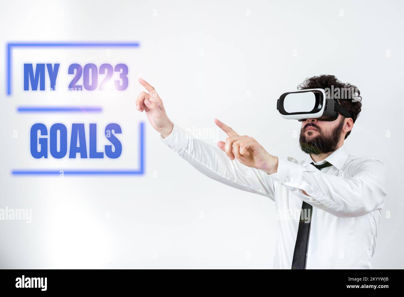 Texte montrant l'inspiration Mes objectifs 2023. Mot pour définir des ...