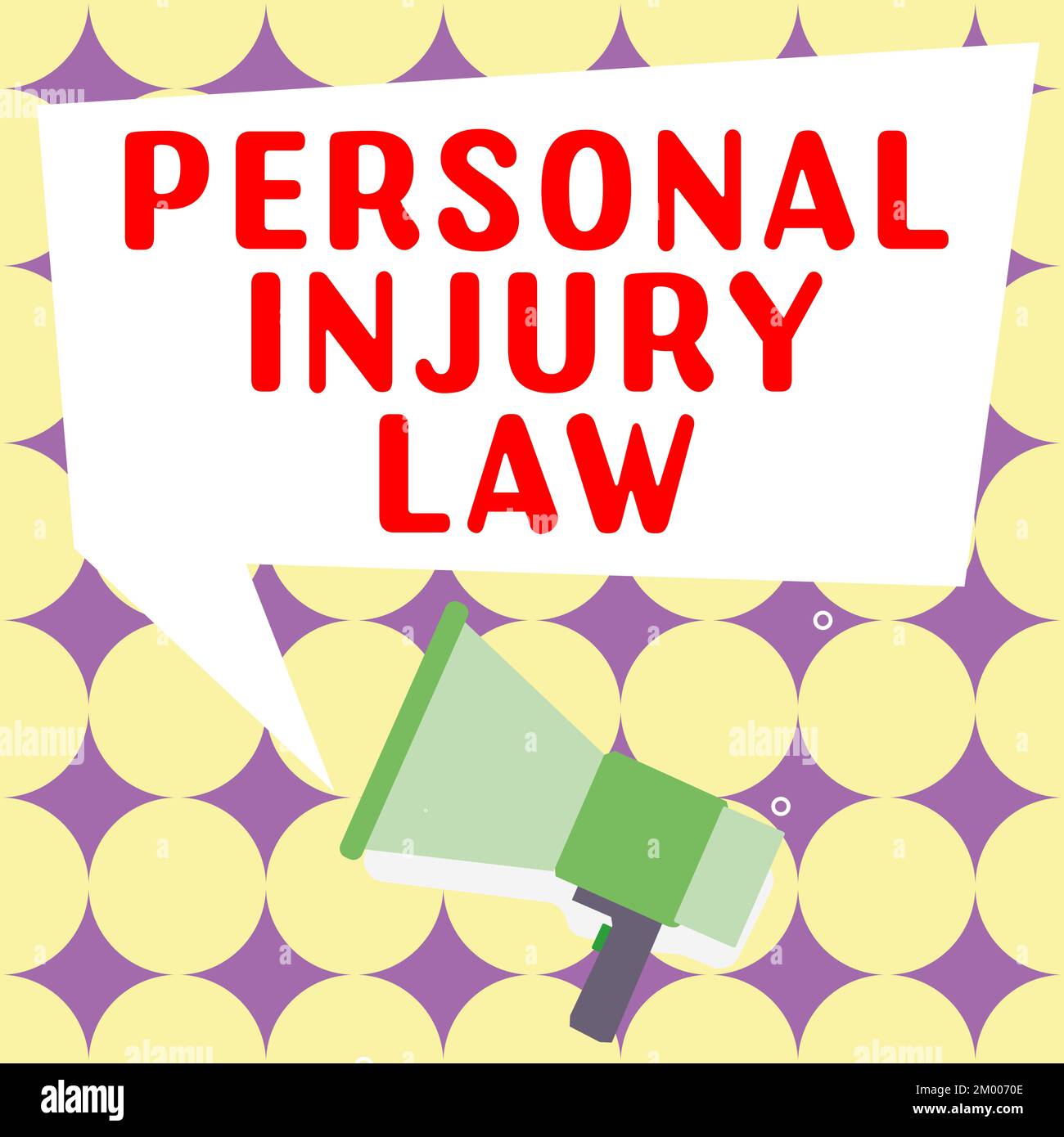 Affichage conceptuel Loi sur les blessures corporelles. Mot écrit sur ...