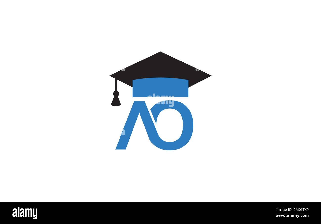 Graphique universitaire chapeau de graduation vecteur logo Banque de ...