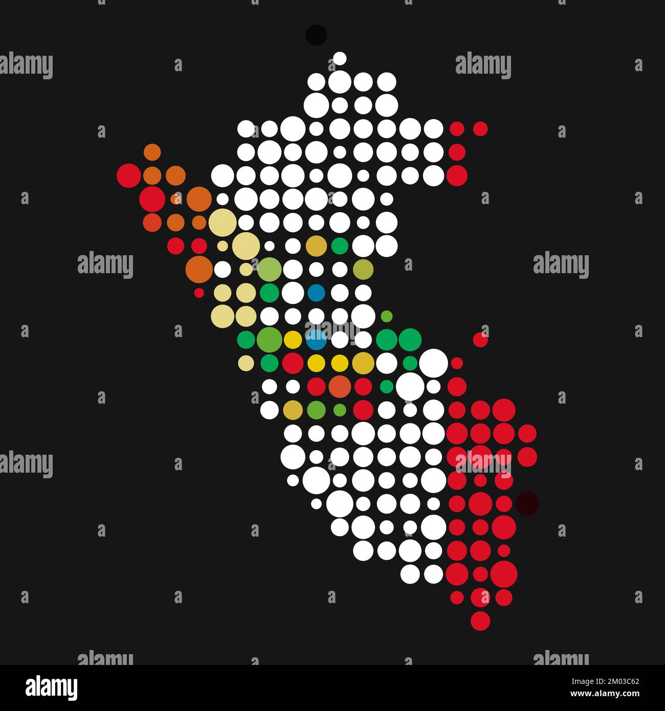 Mapa de pixeles peru Banque de photographies et d’images à haute ...
