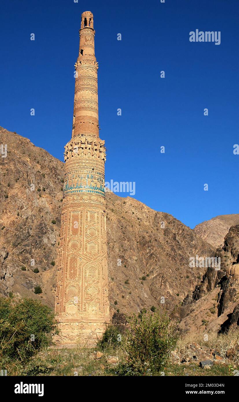 Minaret de Jam, province de Ghor en Afghanistan. Le Minaret de Jam est ...