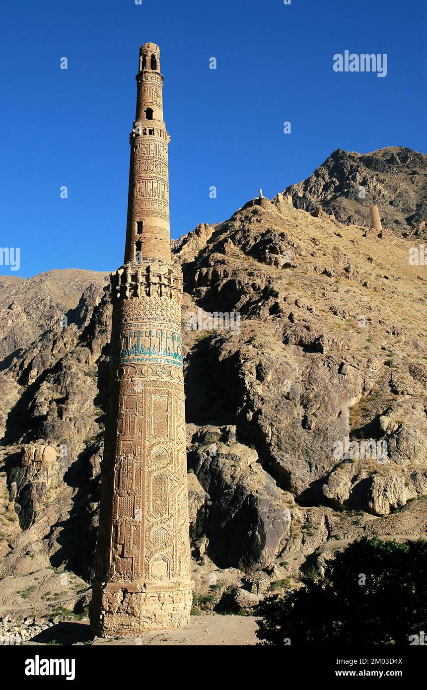Minaret de Jam, province de Ghor en Afghanistan. Le Minaret de Jam est ...