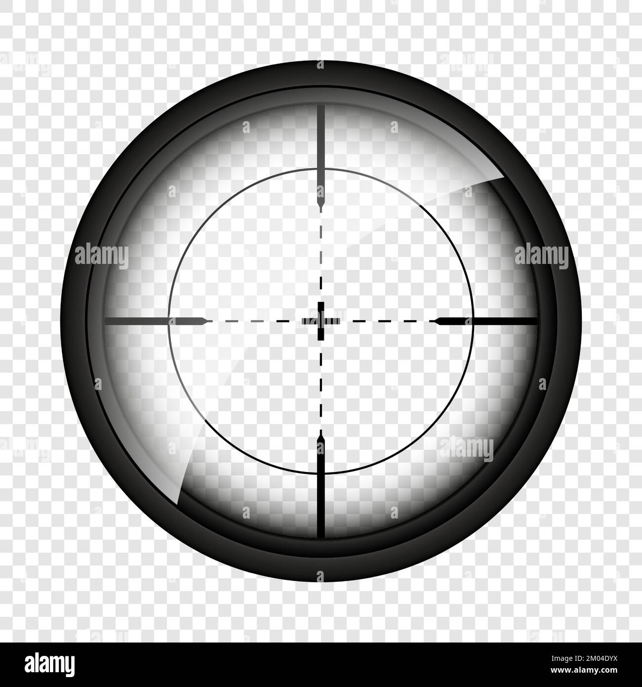 Regard d'arme, fusil de sniper optique scope. Viseur du canon de chasse ...