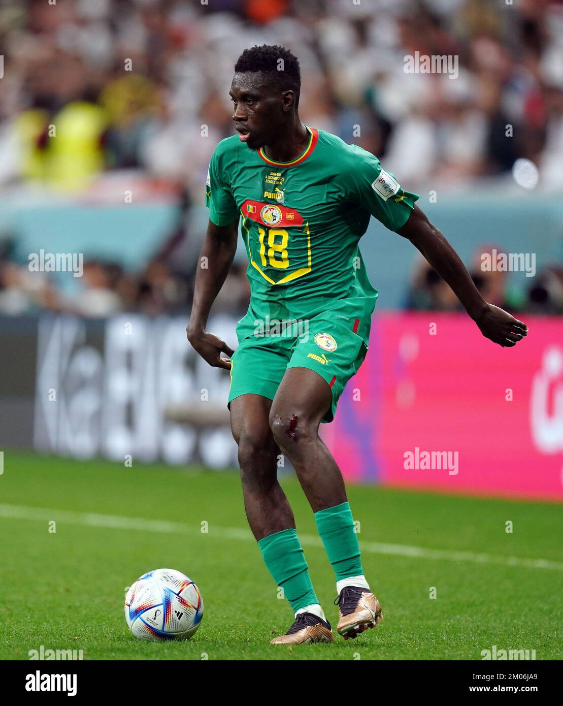 Ismala Sarr du Sénégal lors du match de la coupe du monde de la FIFA ...