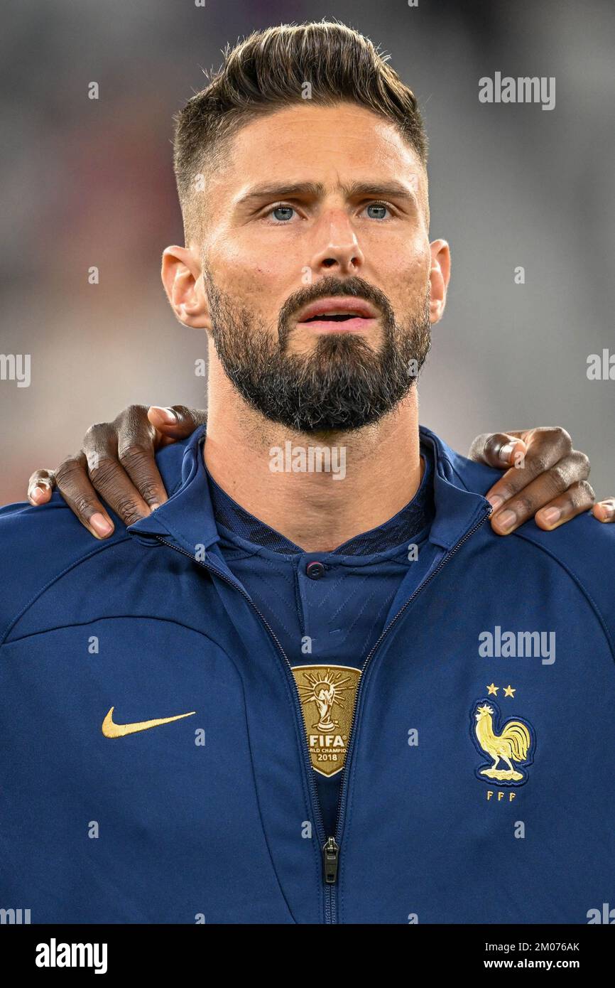 Olivier GIROUD de France pendant la coupe du monde de la FIFA Qatar 2022 Round 16 match entre la ...