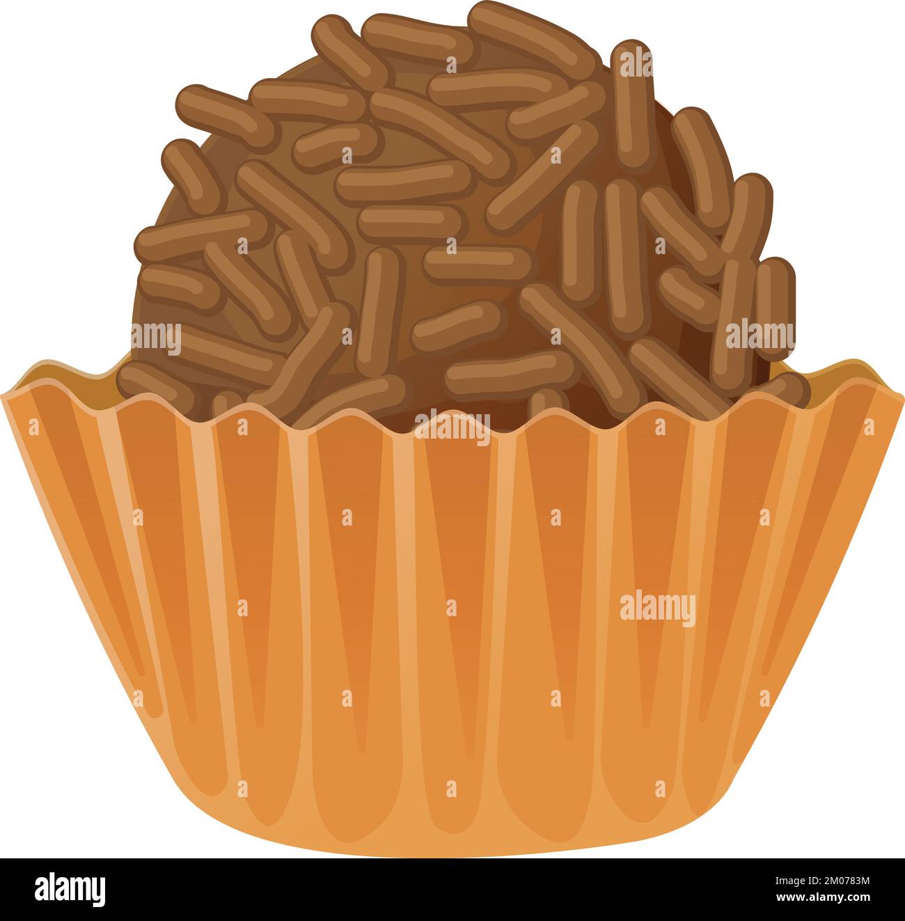 le désert brésilien traditionnel de brigadeiro. Illustration de dessins ...