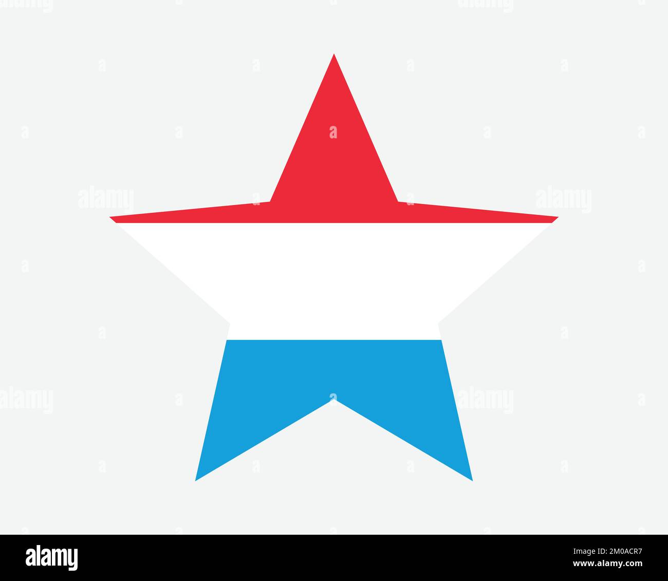 Drapeau du Luxembourg. Drapeau en forme d'étoile luxembourgeois. Pays ...