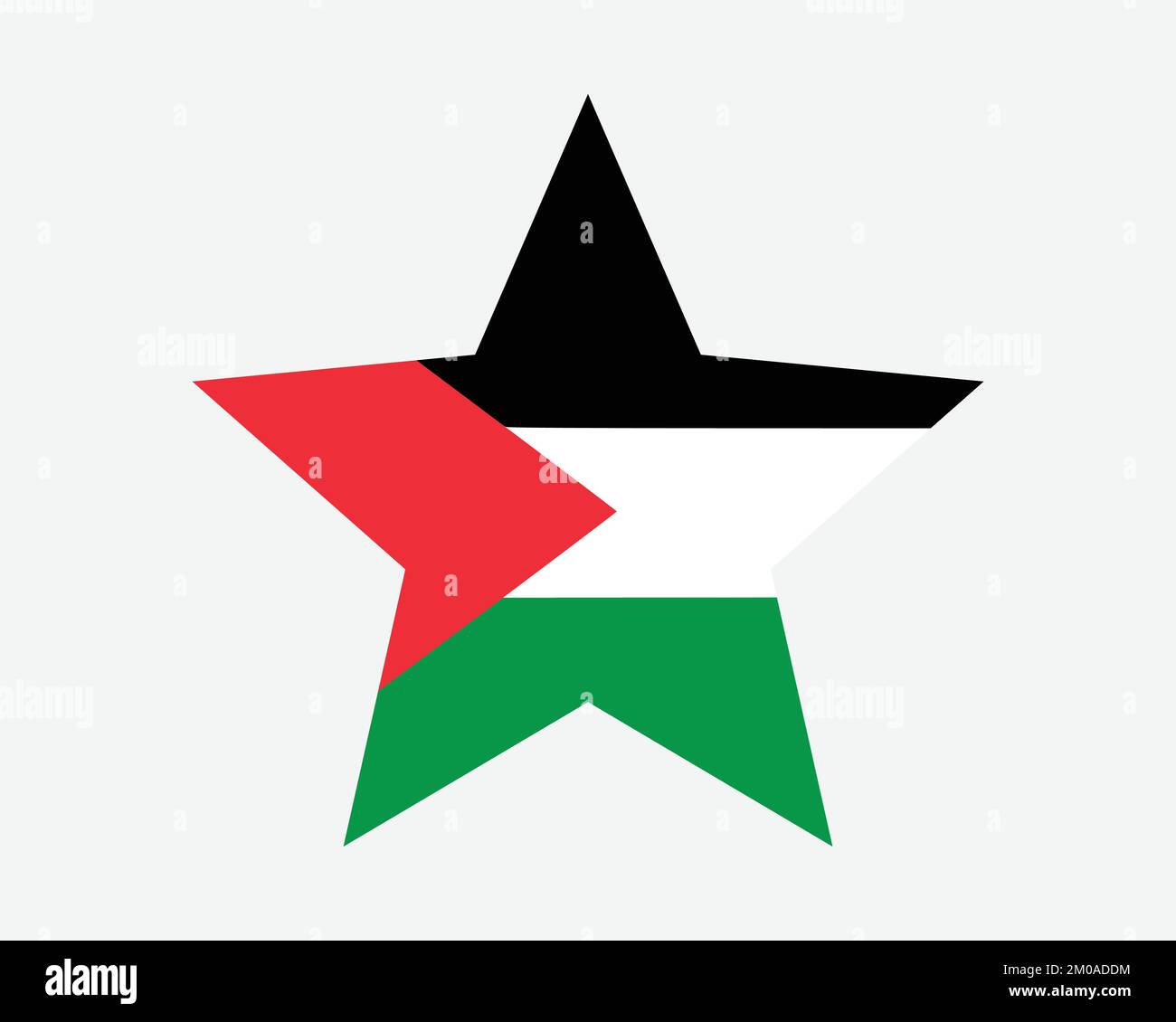 Drapeau de l'étoile de Palestine. Drapeau palestinien en forme d'étoile ...