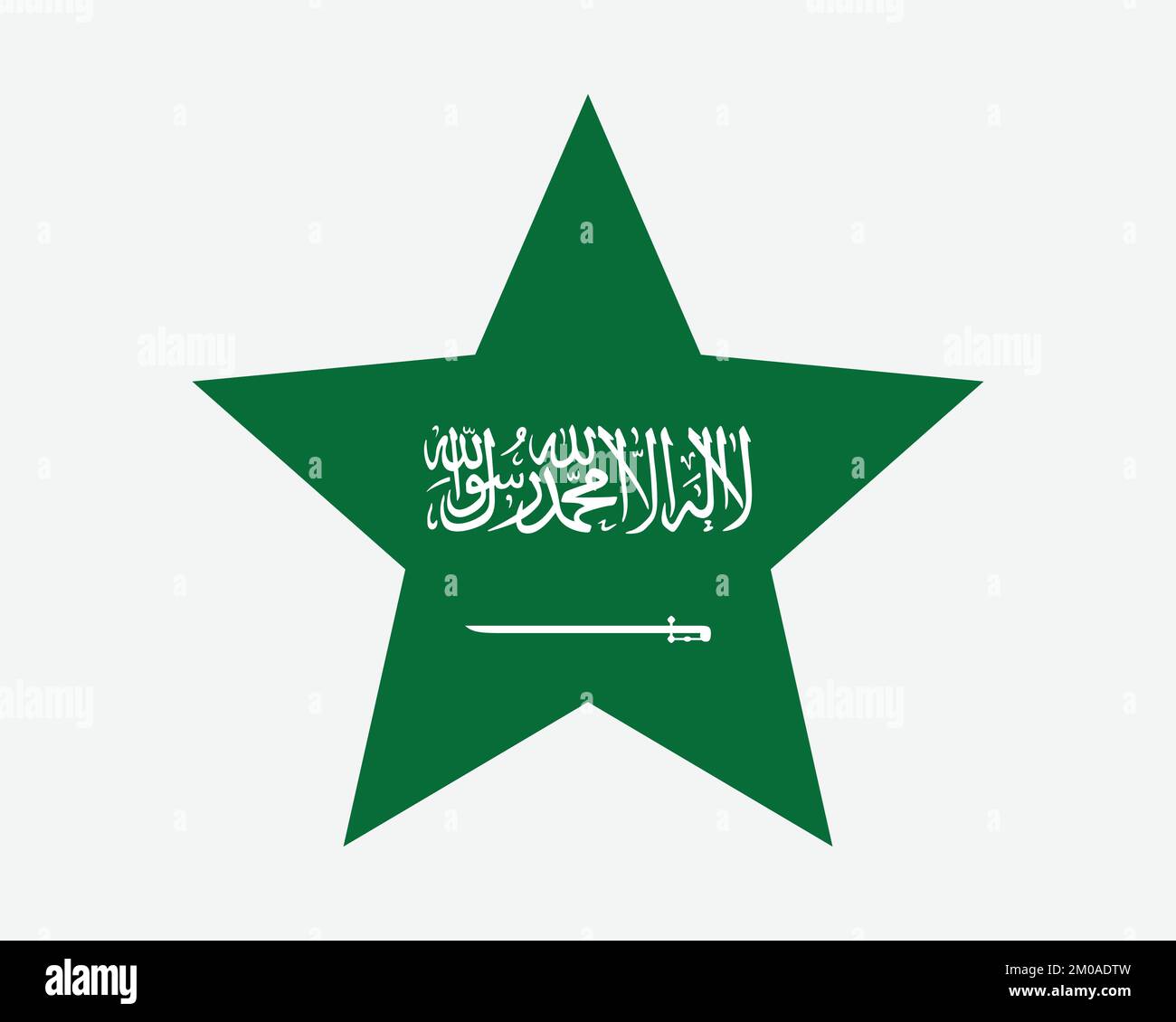 Drapeau de l'Arabie Saoudite. Drapeau en forme d'étoile d'Arabie ...