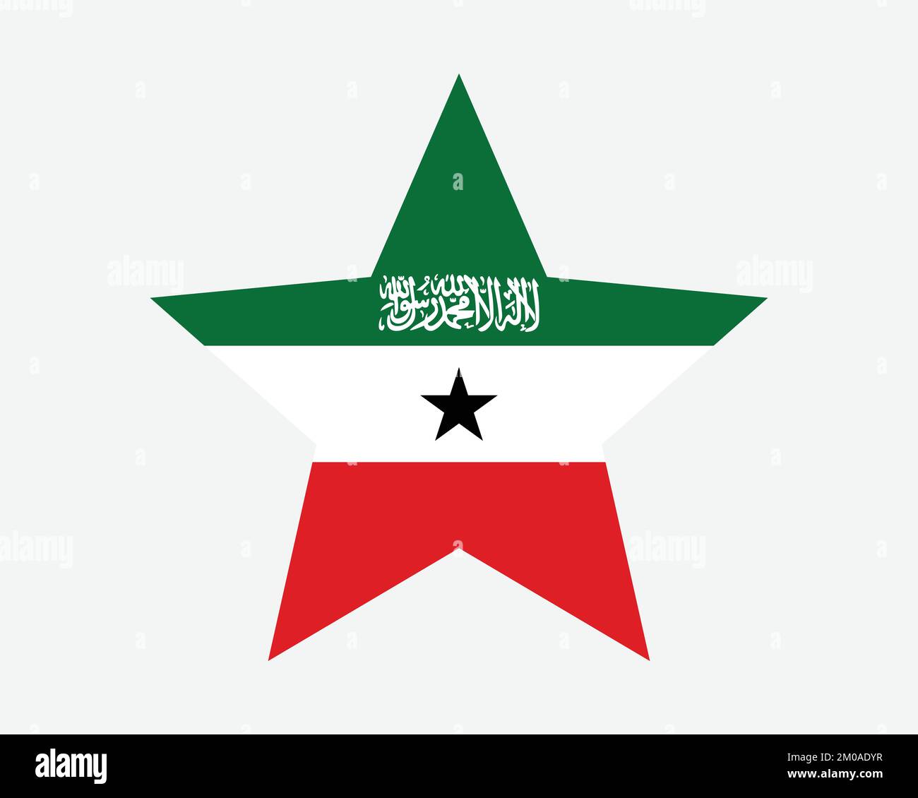 Drapeau du Somaliland. Drapeau en forme d'étoile de la République du ...