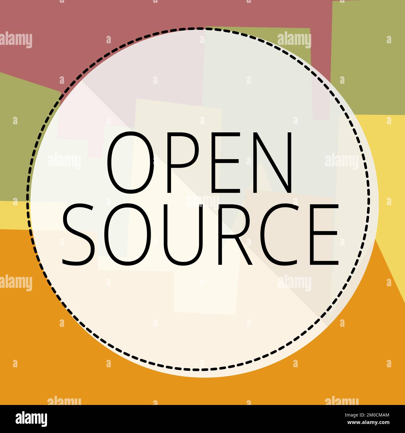 Affichage conceptuel Open Source. Mot pour identifier le logiciel dont ...
