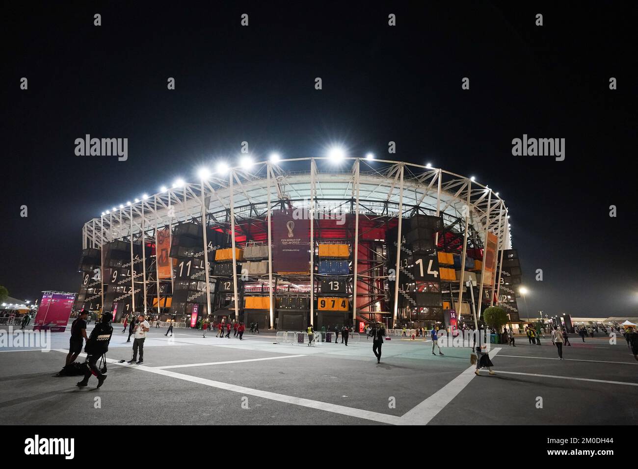 DOHA, QATAR - DÉCEMBRE 5 : une vue générale du stade 974. Coupe du ...