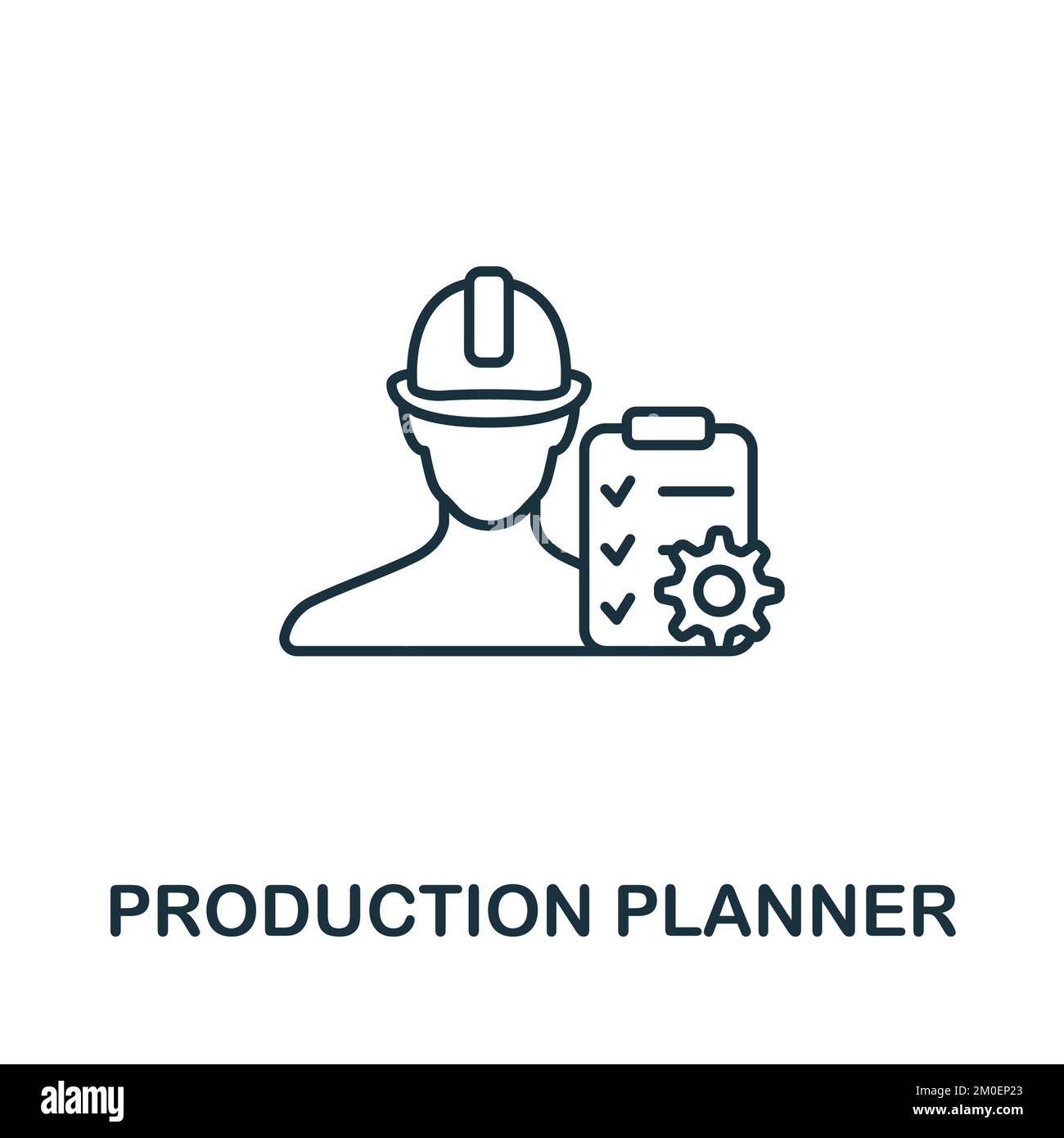 L'icône Planificateur de production. Icône de structure d'entreprise ...