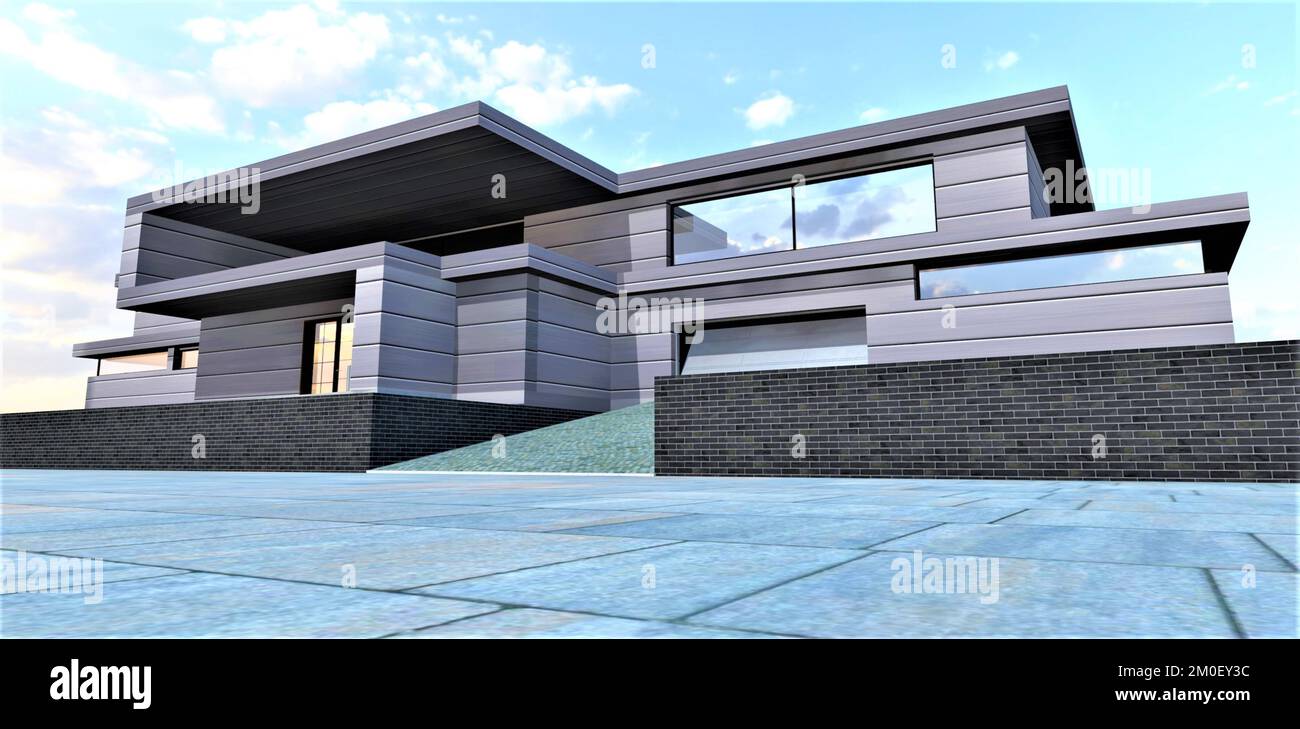 La maison a été construite selon le design exclusif d'un architecte ...