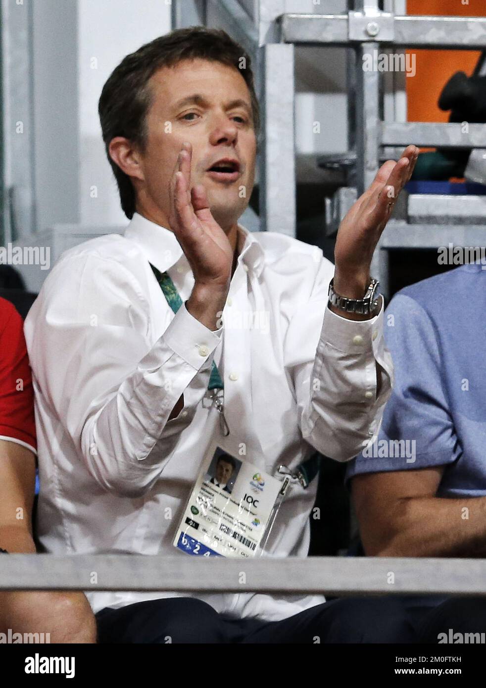 Prince héritier Frederik. Les Jeux olympiques de Rio en 2016 applaudit ...