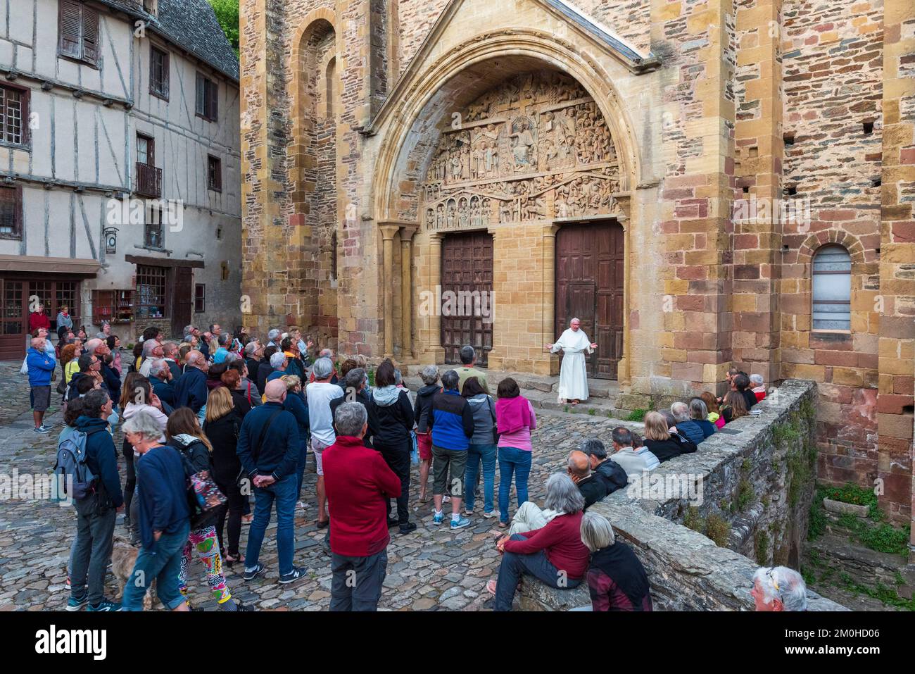 France, Aveyron, Conques, classé comme l'un des plus beaux villages de ...