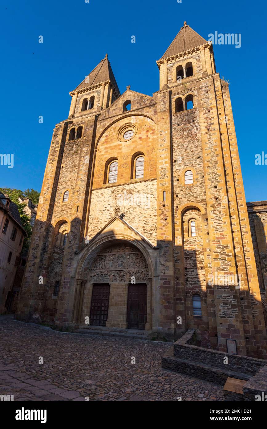 France, Aveyron, Conques, l'un des plus beaux villages de France, scène ...