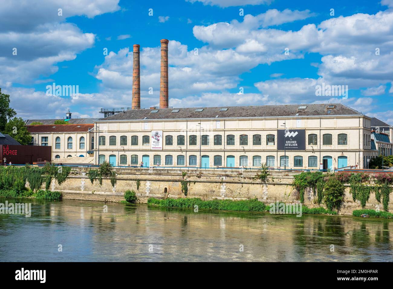 France, Vienne, Chatellerault, scène sur la via Turonensis ou Tours Way ...