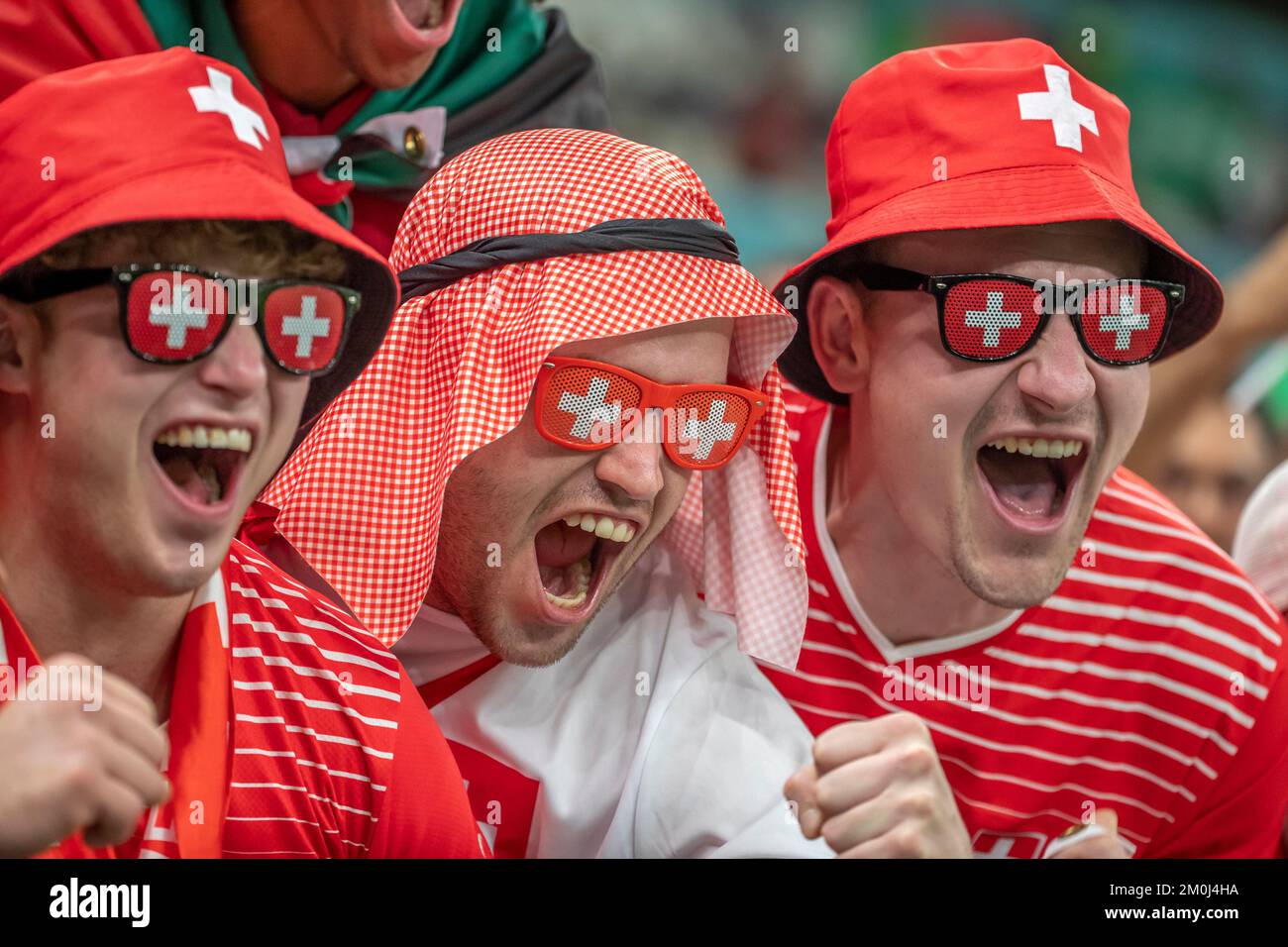 LUSAIL, AD - 06.12.2022: PORTUGAL VS SUISSE - Portugal vs Suisse Party ... LUSAIL, AD - 06.12.2022: PORTUGAL VS SUISSE - Portugal vs Suisse Party ...