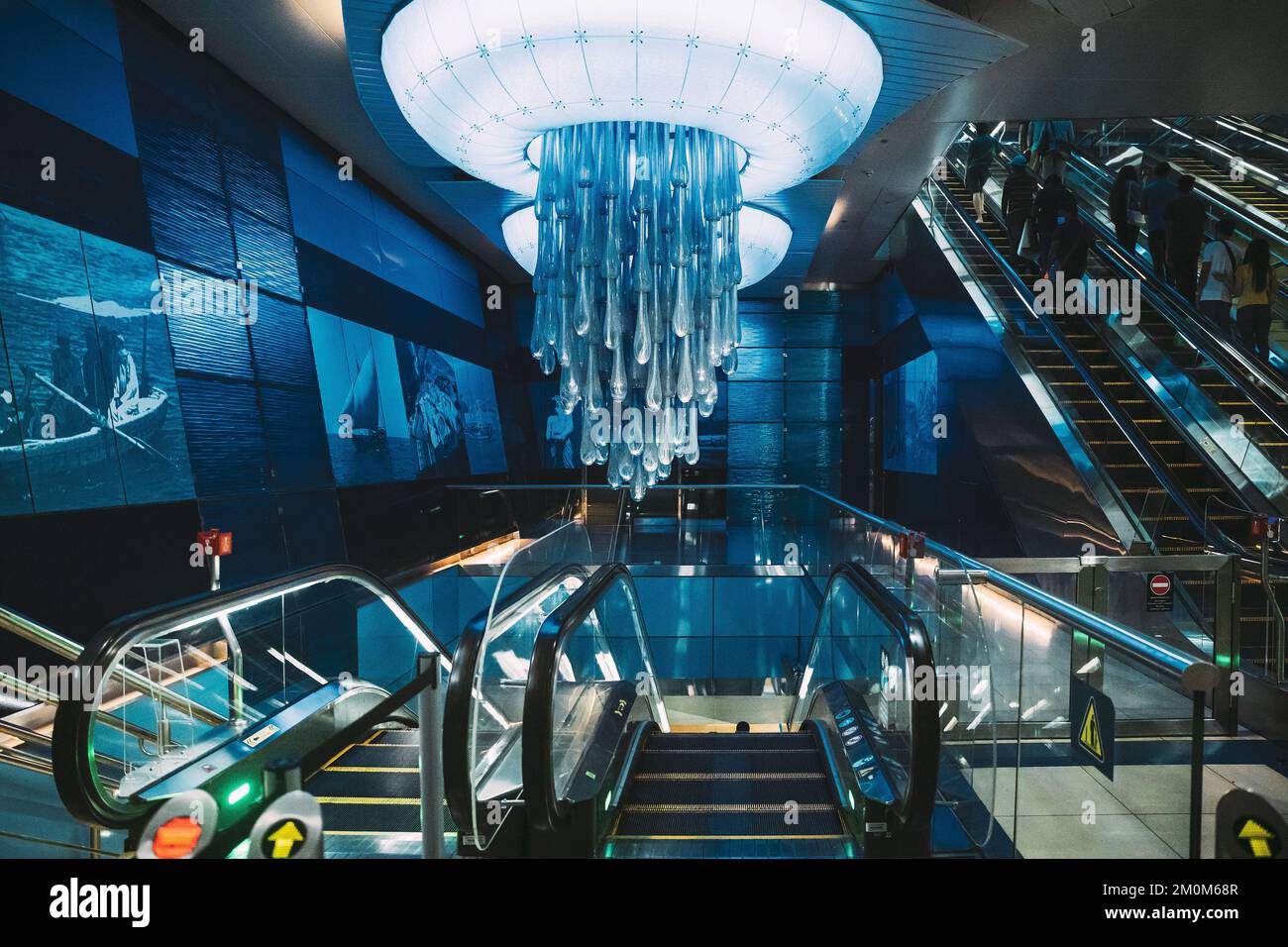 Dubaï, Émirats arabes Unis - 22 mai 2021 : intérieur de la station de ...