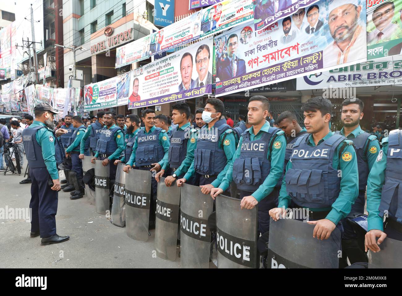 Dhaka, Bangladesh - 07 novembre 2022 : la police a affronté les dirigeants et les militants du ...
