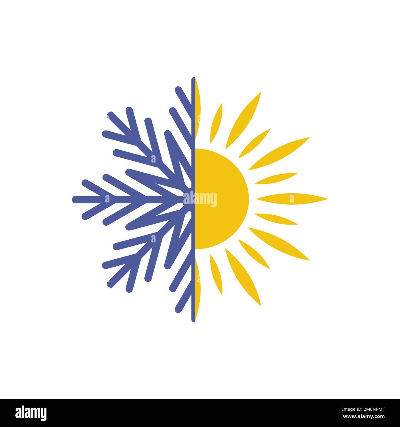 Contraste chaud et froid Banque d'images vectorielles - Alamy